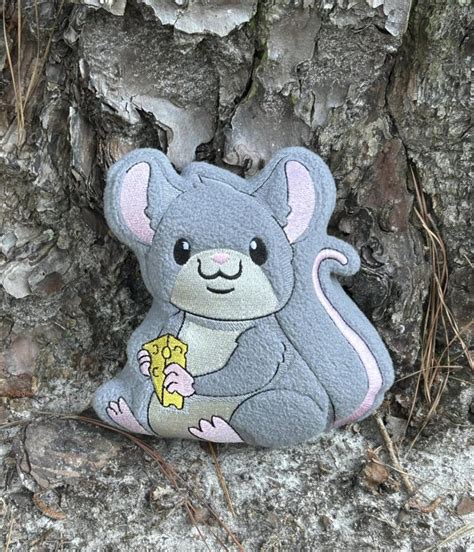 Chibi Rat Stuffie String Theory Fabric Art
