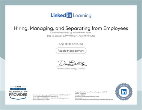 Muhammad Naim On Linkedin Certificate Of Completion