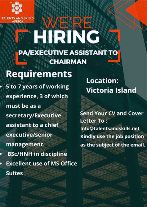 Esther Oluchi On Linkedin Pa Executive Assistant To Chairman A