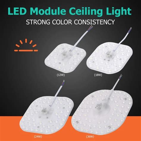 Led Module Ceiling Light 220v 12w 18w 24w 36w Magnet Source Replace