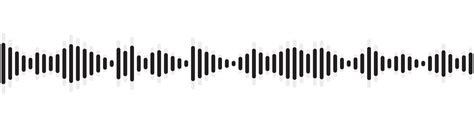 Seamless Sound Wave Pattern Audio Waveform Vector Image