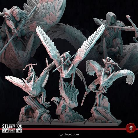 3d Printable Wind Riders By Lastsword Miniatures