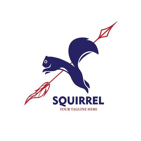 Squirrel Logo Vector Illustration Premium Vector