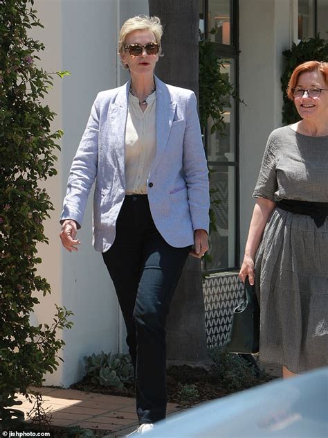 Jane Lynch 63 Makes Rare Public Appearance With Screenwriter Wife