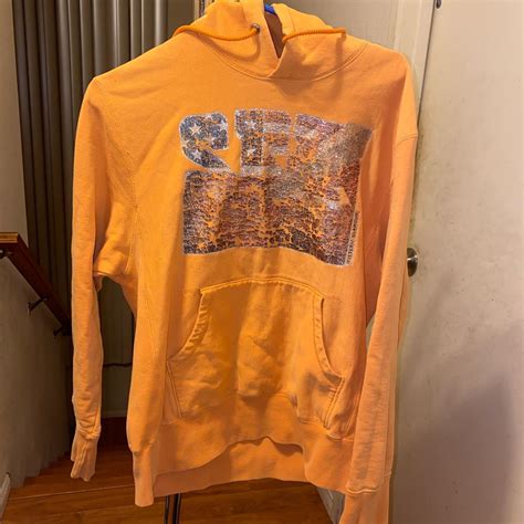 Hysteric Glamour Sex Hoodie With Ribbing On Side Depop