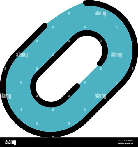 Attach Link Icon Outline Attach Link Vector Icon Color Flat Isolated Stock Vector Image And Art