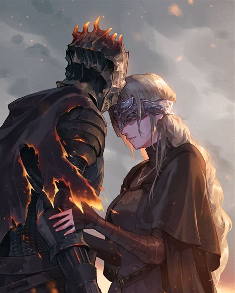Fire Keeper And Soul Of Cinder Dark Souls And 1 More Drawn By Jiro