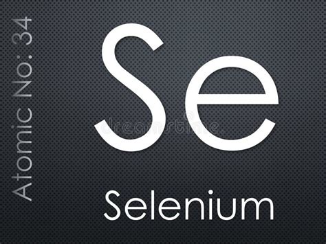 Selenium Chemical Element Symbol On Dark Background Stock Illustration