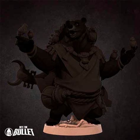 3d Printable Bearfolk Bard By Bite The Bullet