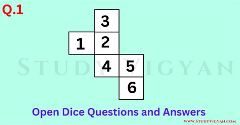 Open Dice Reasoning Questions And Answers With Pdf In Hindi Best Tricks