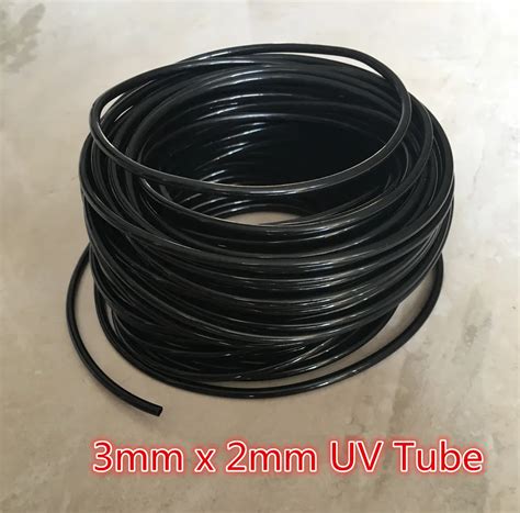 와이드 포맷 프린터의 Uv 솔벤트 잉크 용 10 메터몫 튜브 3x2mm 검정색 튜브 검정색 튜브 튜브 호스 파이프 3mm