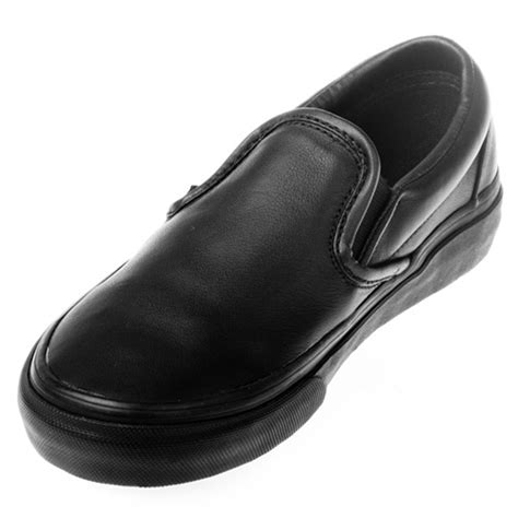 Vans Vn 0lyfl9m Classic Slip On Italian Leather Blackblack