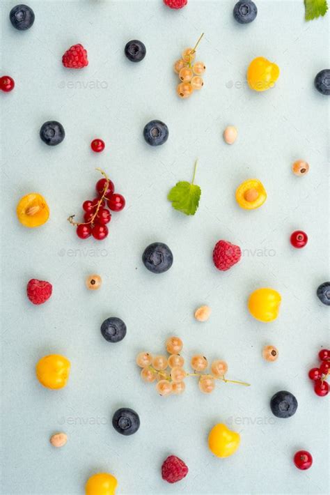Berries Isolated Over White Background Table Berries White Background Food Drink Photography