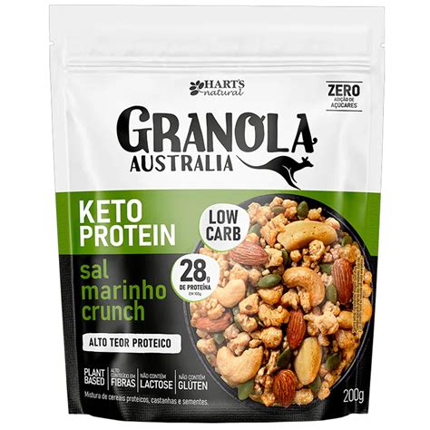 Granola Australia 200g Harts Natural Keto Protein Sabor Sal