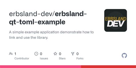 Github Erbsland Deverbsland Qt Toml Example A Simple Example