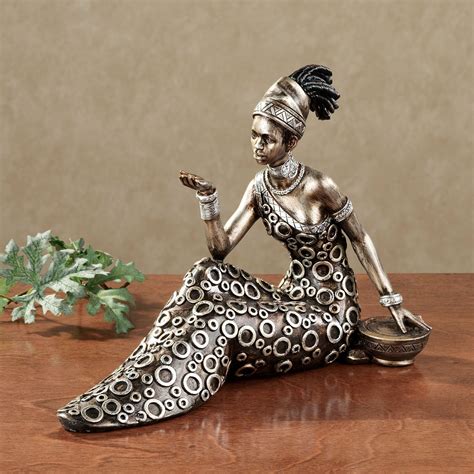 Beckon Masai African Woman Figurine Black Figurines African Sculptures African