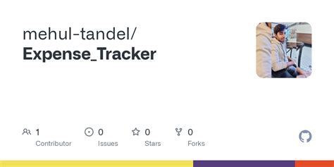 GitHub Mehul Tandel Expense Tracker