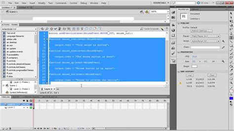 Eventos De Mouse En Actionscript Y Ejemplos Servernet