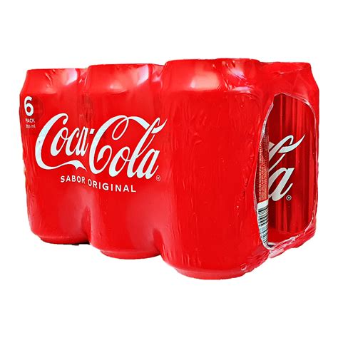 6 Pack Refresco Coca Cola Lata De 355 Ml Lata Paquete