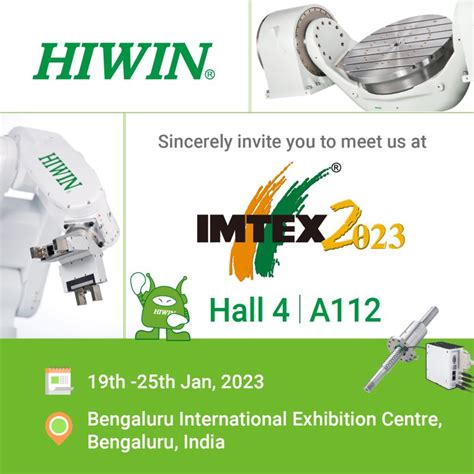 Hiwin Totalsolution Motioncontrol Linearmotion Imtex Imtex2023