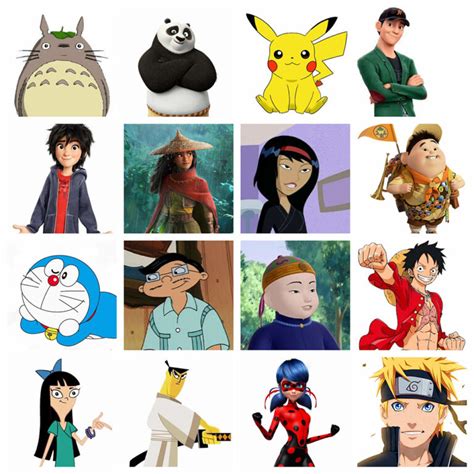 25 Asian Cartoon Characters Popularity Beyond Ethnicity