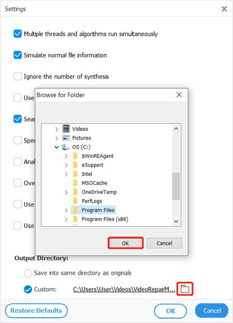 Customize Video Save Path Bitwarsoft
