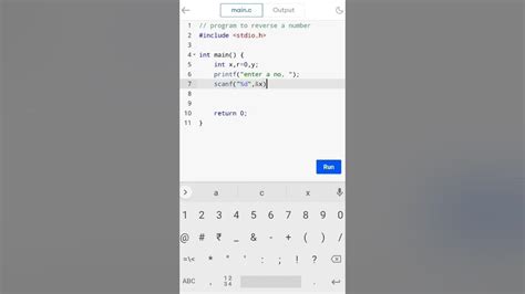 Program To Reverse A Number Cprogramming Codingguru Shorts😎 Youtube