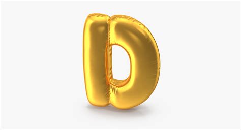 호일 풍선 편지 골드 3d 모델 Turbosquid 1242471
