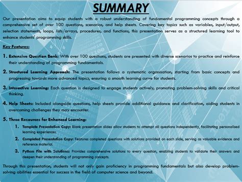 Enhance Programming Skills With Comprehensive Set Of Questions And Scenarios