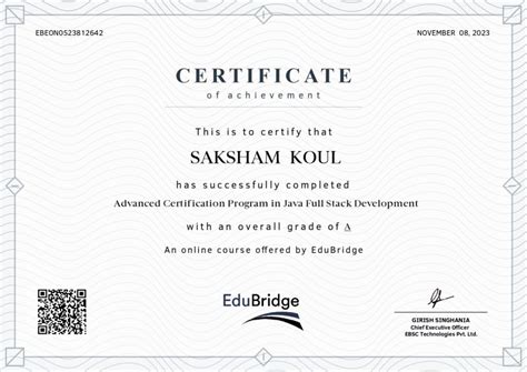 saksham koul on linkedin javafullstack certification edubridge