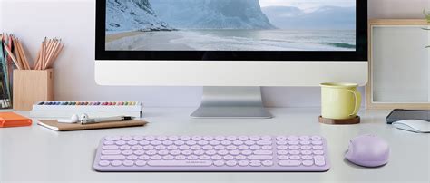 Wireless Keyboard And Mouse XTREMTEC Compact Full Size Cute Keyboard Retro Round Keycap 2