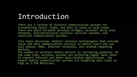 Wireless Mobile Communication Pptx
