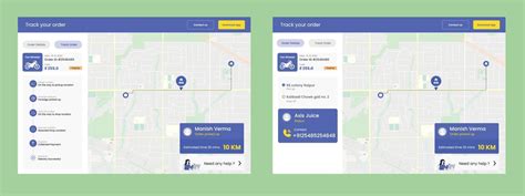 Delivery Tracking Ui Template 17551216 Vector Art At Vecteezy