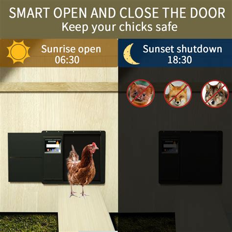 Automatic Chicken Door With Both The Timer Waterproof Auto Chicken