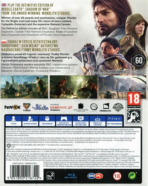 Middle-Earth: Shadow of War Definitive Edition Images - LaunchBox Games ...
