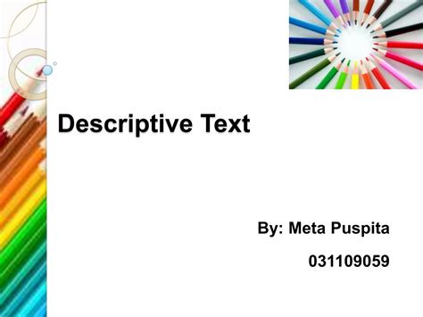 Descriptive Text Ppt PPTX