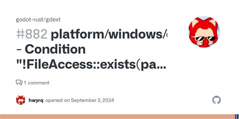 Platformwindowsoswindowscpp383 Condition Fileaccessexistspath Is True Returning