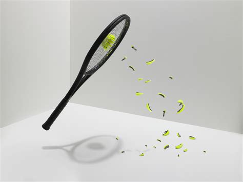 Foto Darchivio Gratuite Tennis Ball Exploding On Racket White Background Freeimages