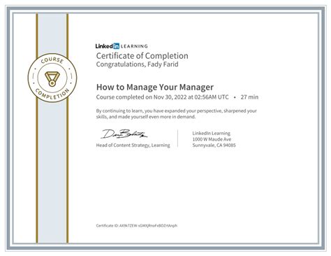 Fady Farid On Linkedin Certificate Of Completion