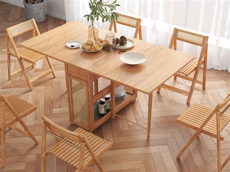 Leona Collapsible Dining Table With Pulleys Agape Furniture