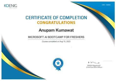 anupam kumawat on linkedin ai microsoftai koenigcertified continuouslearning