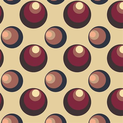 Premium Vector Seamless Pattern Circles On A Light Background Geometric Abstract Background