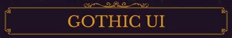 Gothic Ui By Gabrielatot Gothic Ui By Gabrielatot