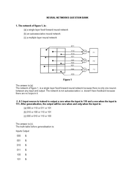 Neural Networks Question Bank Pdf Artificial Neural Network Pattern Recognition