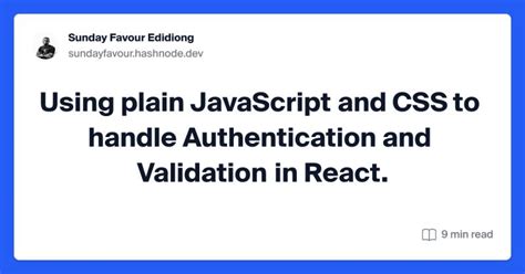 sunday favour on linkedin using plain javascript and css to handle authentication and