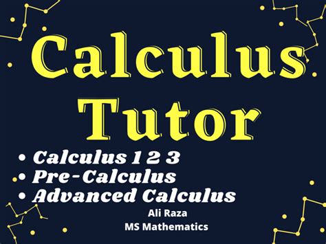 A Mathematics Tutor For Calculus 1 2 3 Precalculus And Advanced