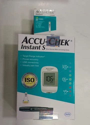 Minumum 60 140 Mg Dl Accu Chek Instant Blood Glucose Meter With 10 Free Strips For Personal At