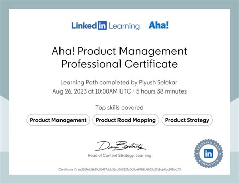 Piyush Selokar On Linkedin Certificate Of Completion