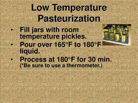 Pasteurization Temperature