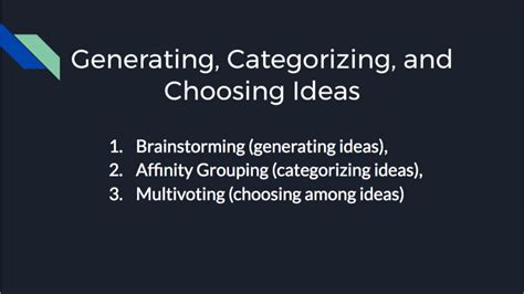 Brainstorming Affinity Grouping And Multivoting Servants University Training Servants For